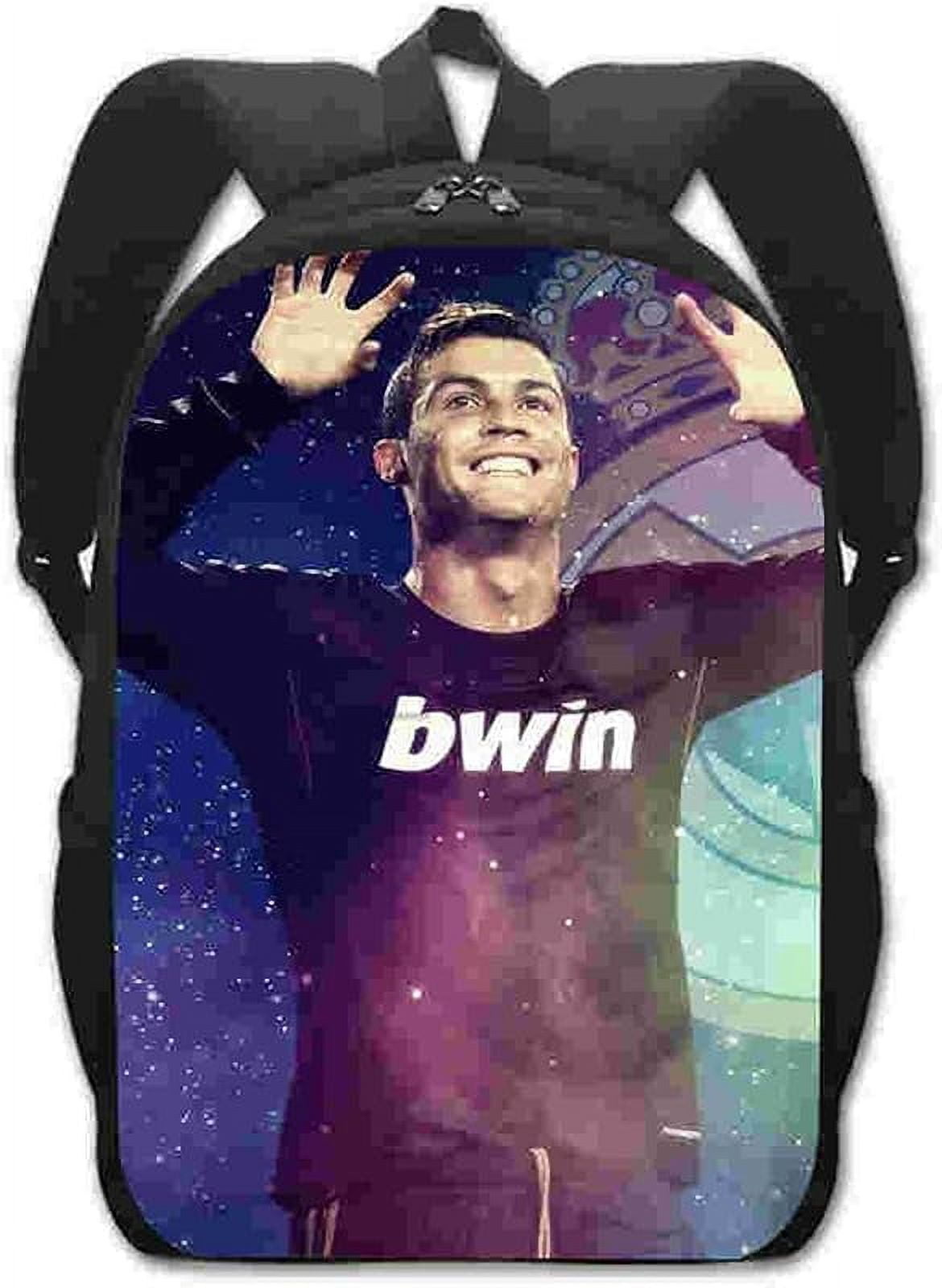 Unisex Cristiano Ronaldo Backpack-Soccer Player CR7 Casual Bookbag-Wear ...