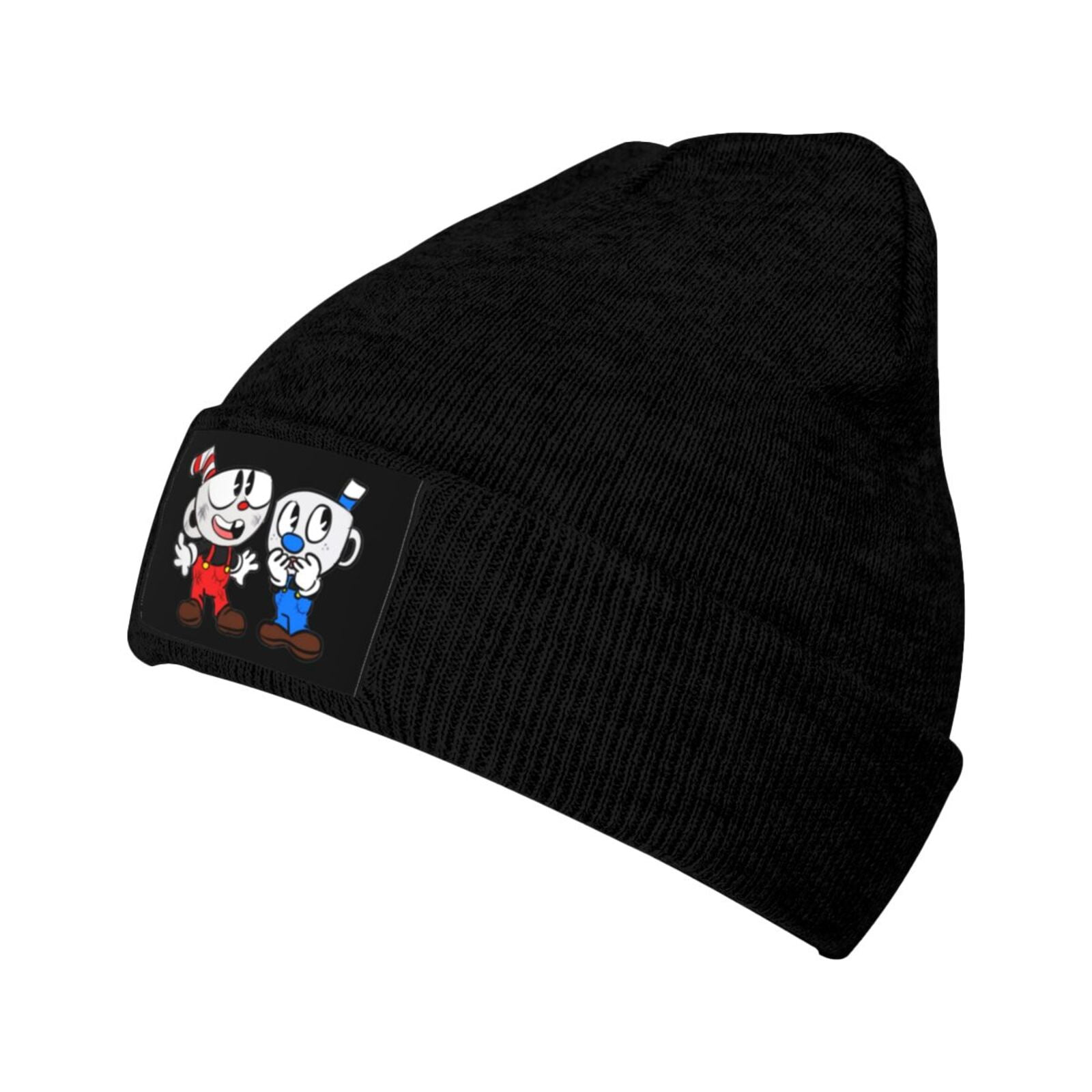 Unisex Cuphead & Mugman Show Slouchy Beanie Hats Winter Skull Knit Hat ...