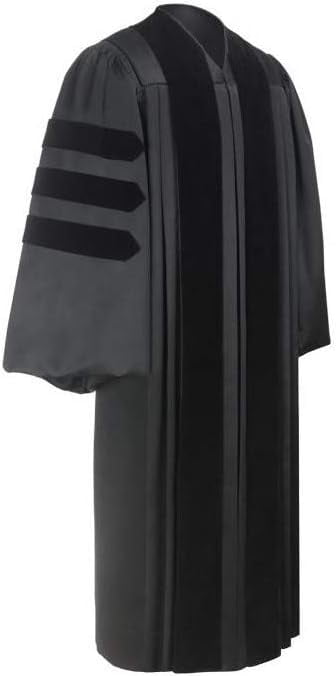 Unisex Deluxe Doctoral PhD Graduation Gown - Doctorate Robe - Walmart.com