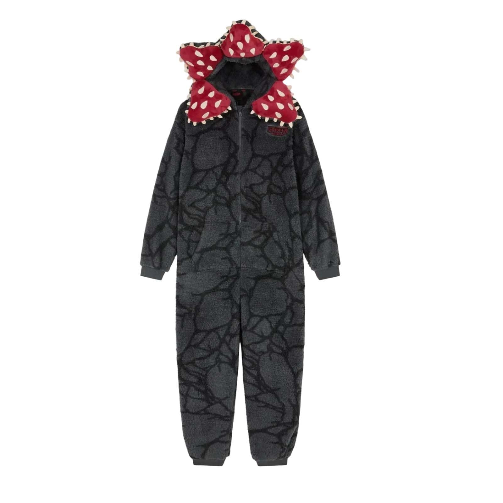 Unisex Demogorgon Onesie Pajamas One Piece Hooded Fleece Sleepwear Cute ...