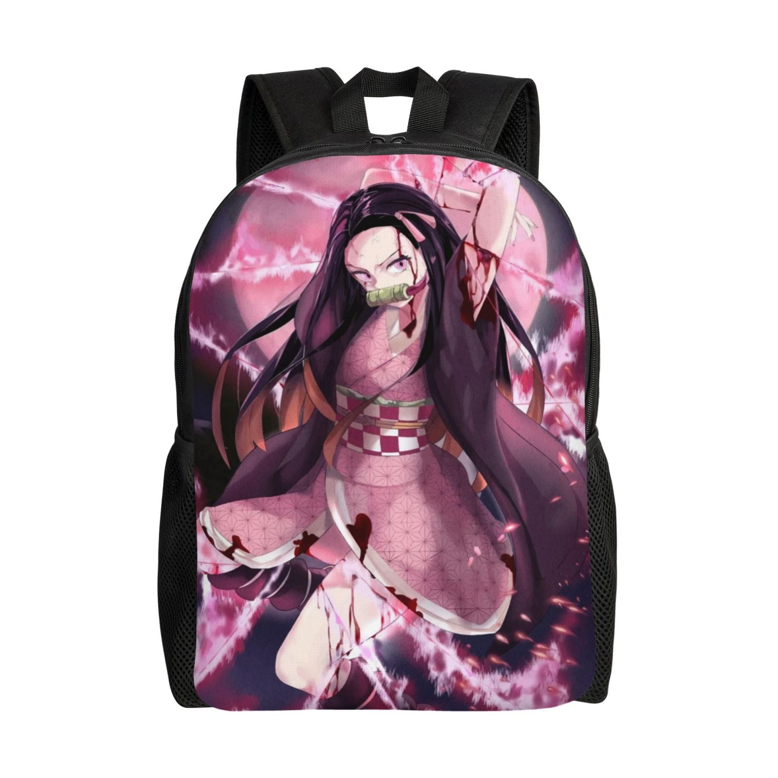 Unisex Demon Slayer Nezuko Backpacks School Bag Bookbag Casual Daypack ...