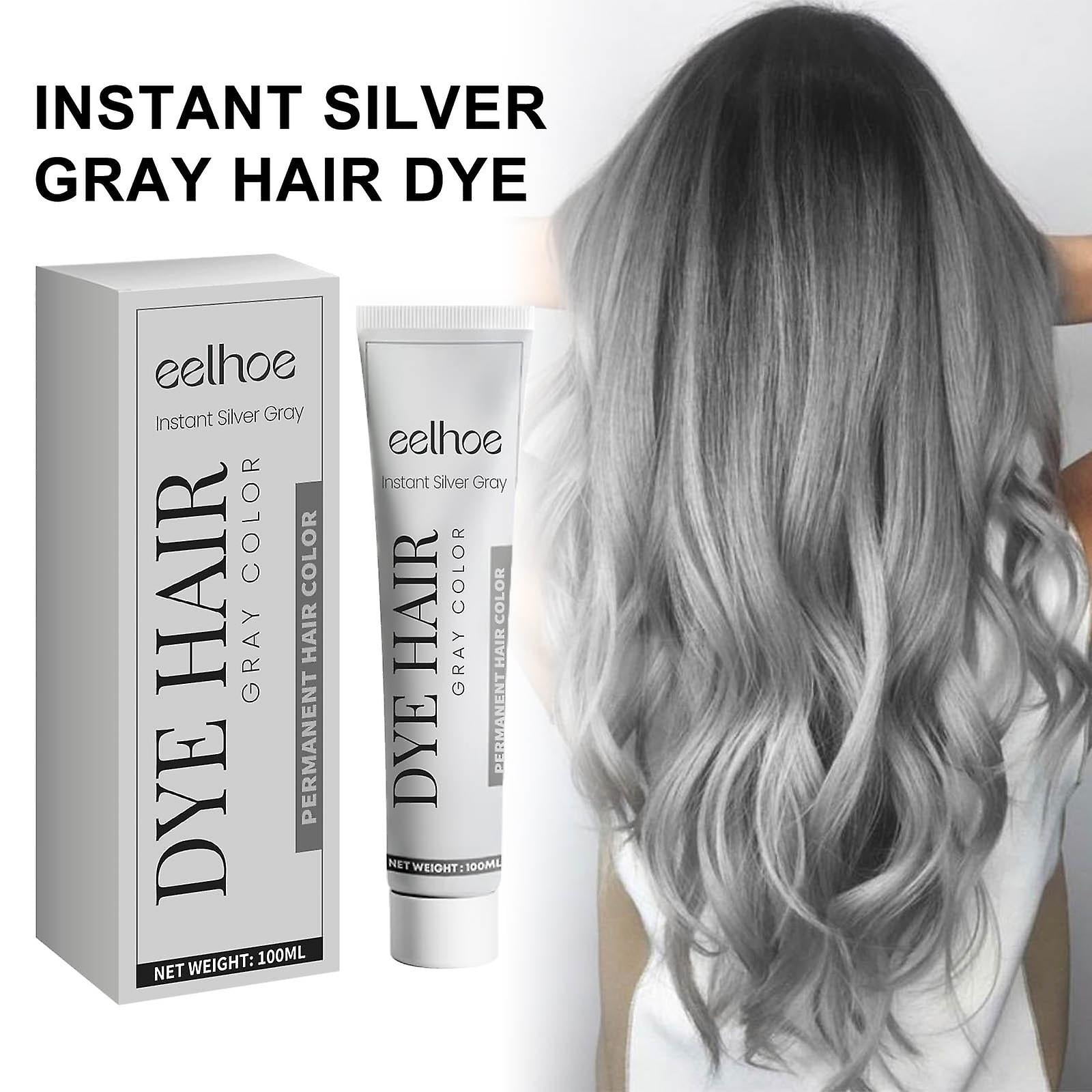 Unisex Diy Fashion Gray Color Super Gray Hair Cream 100ml - Walmart.com