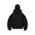 Unisex Double-Layer Zip-Up Hoodie Jacket, Oversized Streetwear Hooded ...