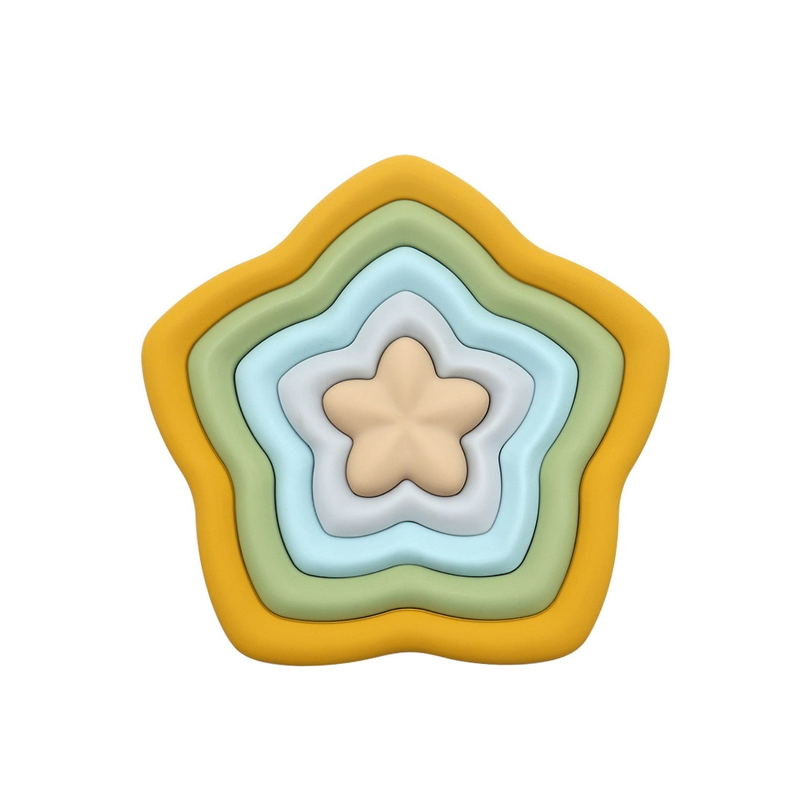 Unisex Educational Stacker Toy Soft Silicone Building Blocks Flower ...