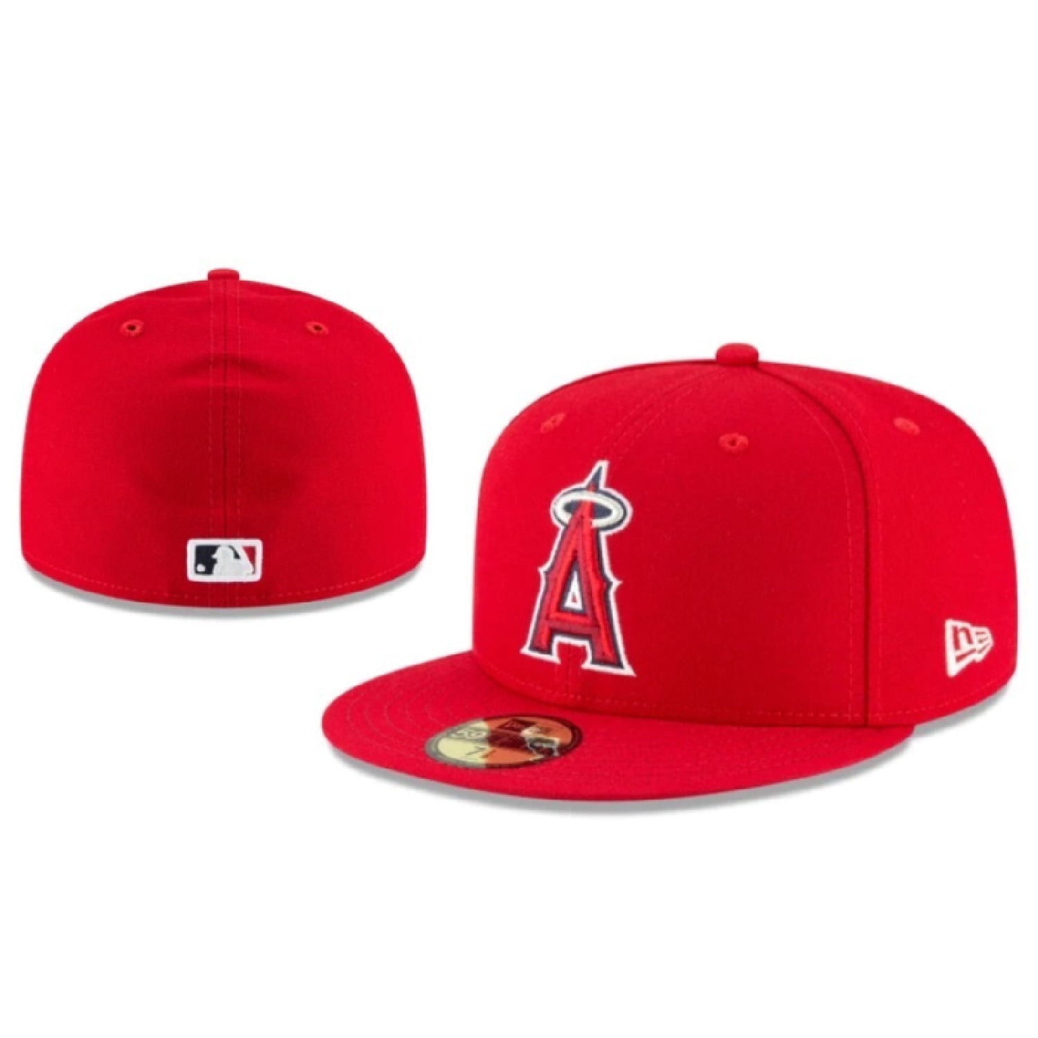 Unisex Era LA Los Angeles An gels Baseball Cap Flat Brim 5950 Three ...