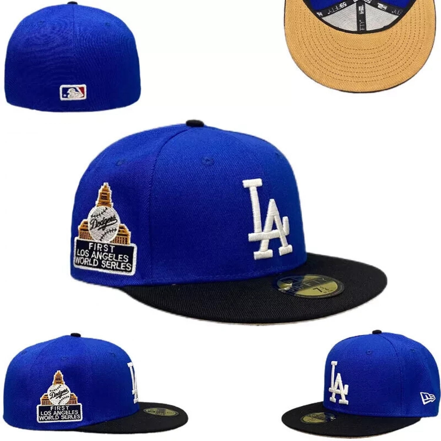 Unisex Era LA Los Angeles Dodger s Baseball Cap Flat Brim 5950 Three ...