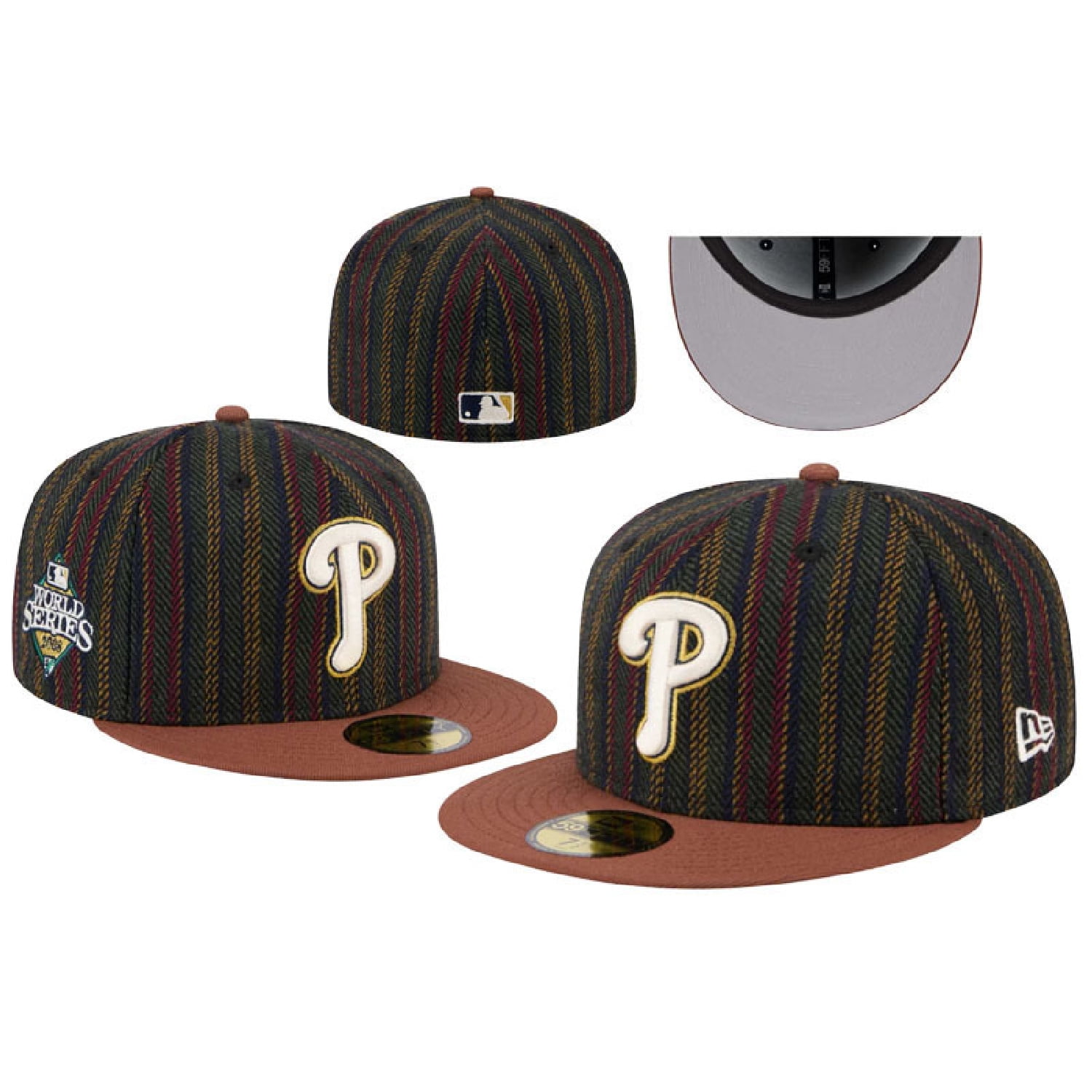 Unisex Era Philadelphia Phil lies Baseball Cap Flat Brim 5950 Contoured ...