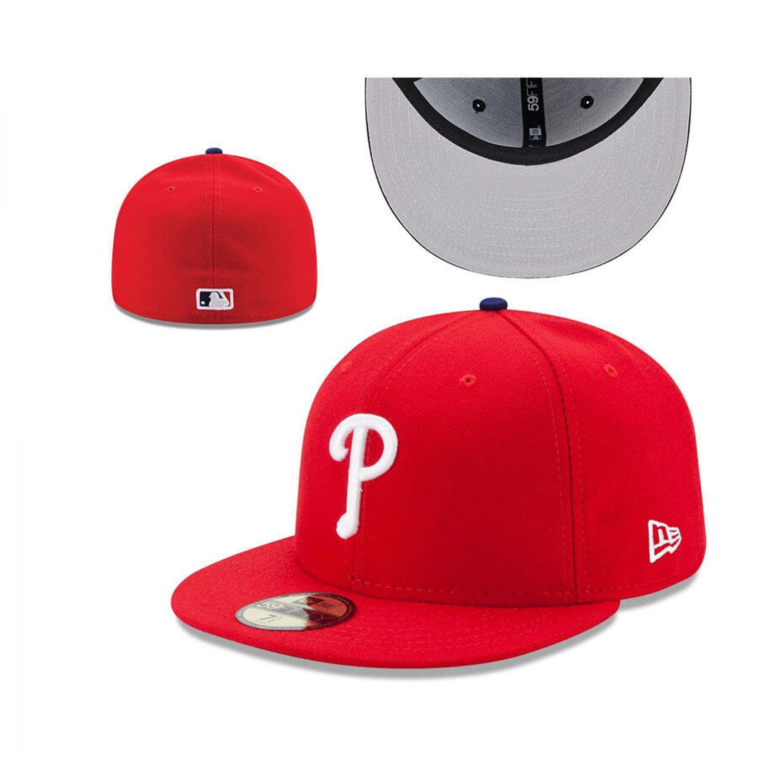 Unisex Era Philadelphia Phil lies Baseball Cap Flat Brim 5950 Contoured ...