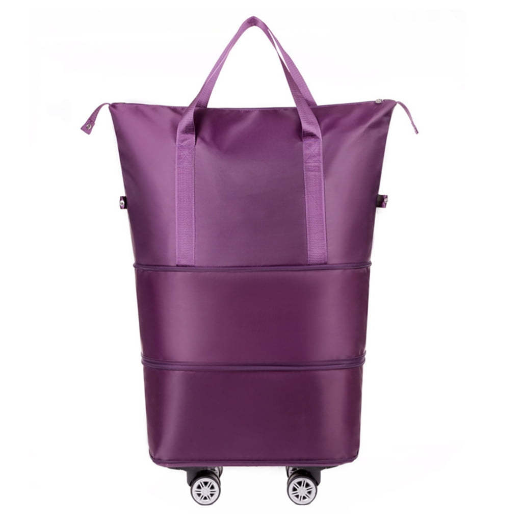 Unisex Expandable Wheeled Luggage Bag Portable Large Capacity ...