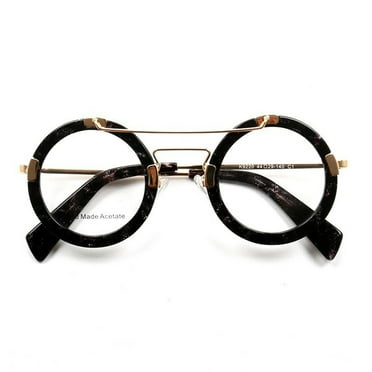 BIG ROUND EYE GLASSES-BLACK - Walmart.com