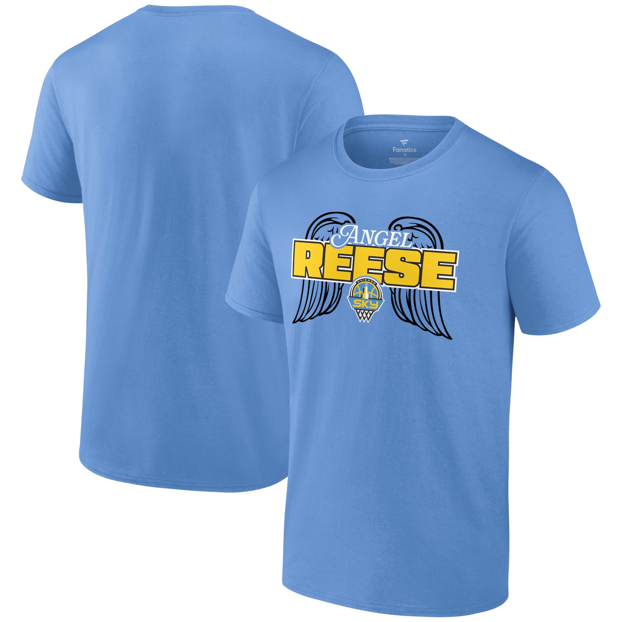 Unisex Fanatics Angel Reese Sky Blue Chicago Sky Draft T-Shirt ...