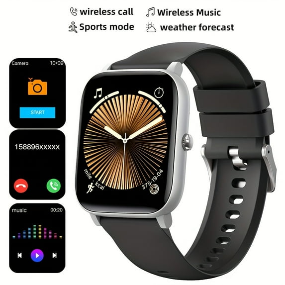 Unisex Fashion Smartwatch, 1.85" Screen, Call Function, Multi-Sports ...