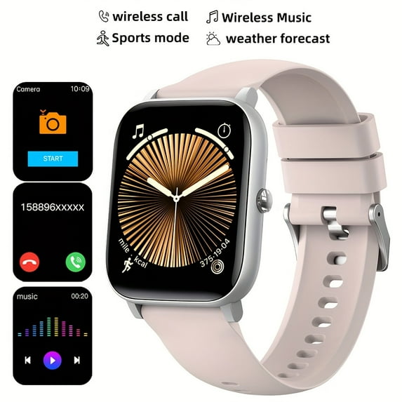Unisex Fashion Smartwatch, 1.85" Screen, Call Function, Multi-Sports ...