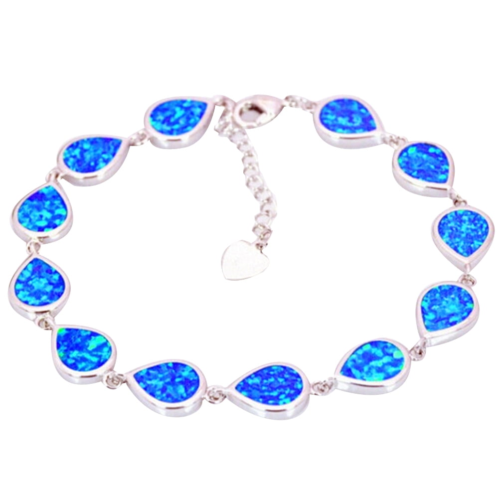 Unisex Fashion Water Drop Opal Bracelet Hand Chain Party Jewelry ...