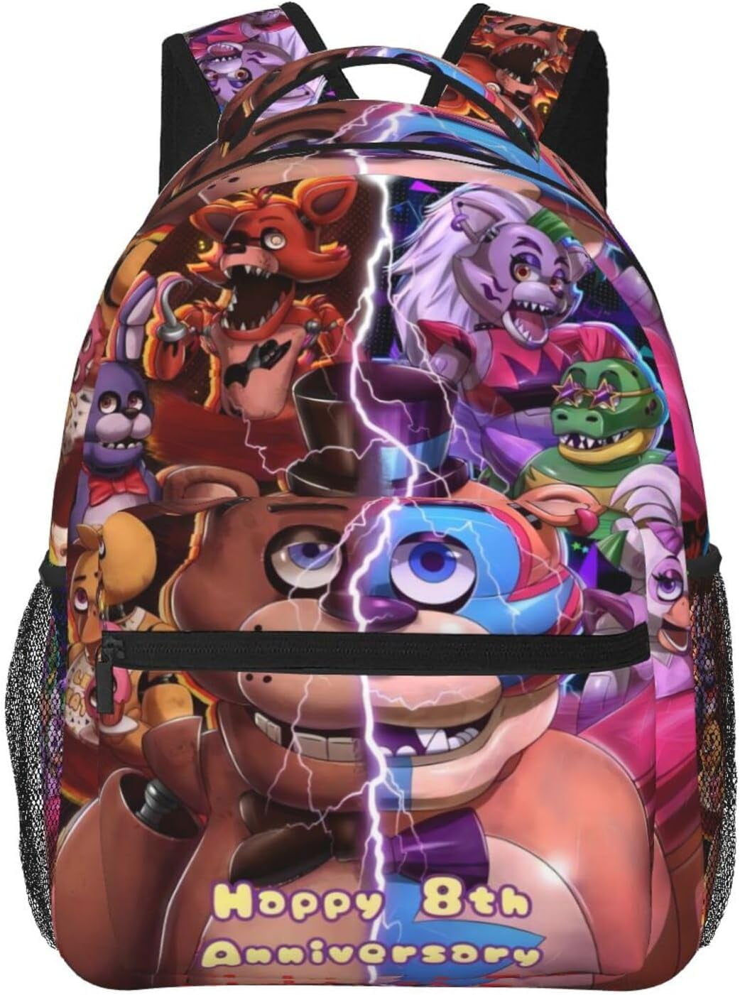 Unisex Five Anime Nights At Cartoon Freddy'S Multipurpose Backpacks,3d ...