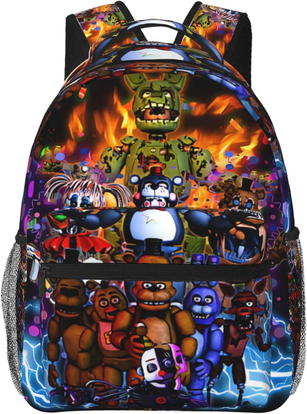 Unisex Five Anime Nights at Cartoon Freddy's Multipurpose Backpacks,3D ...