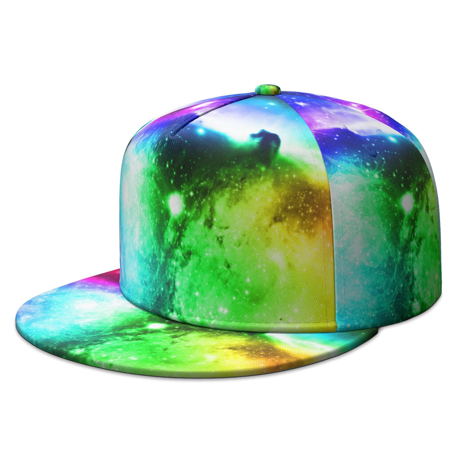 Unisex Flat Bill Cap - Alien Spacecraft Space and Galaxy Aesthetic ...