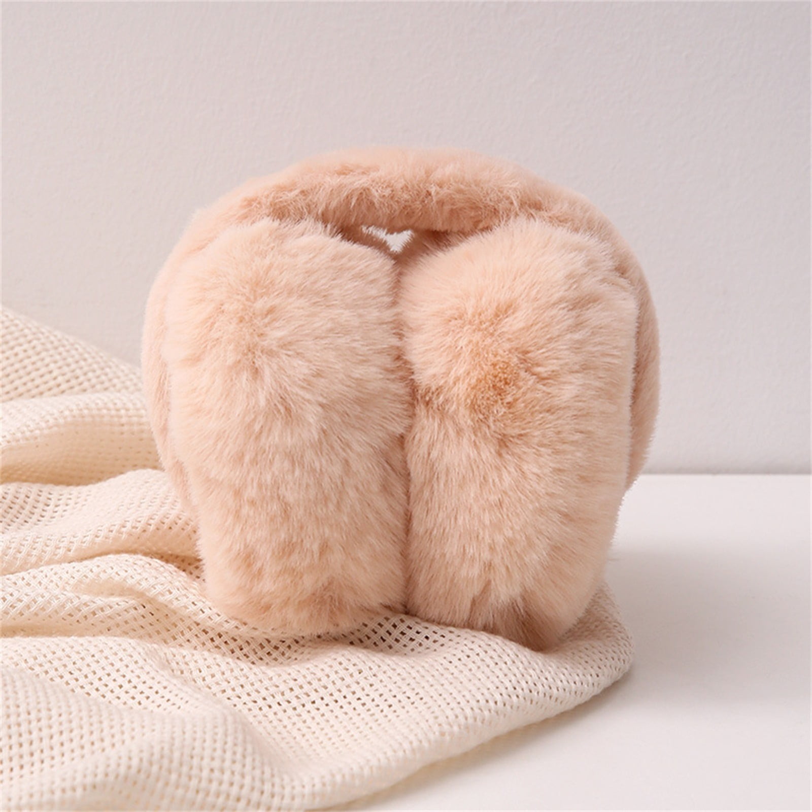 Unisex Foldable Winter Earmuffs, Warm Faux Fur Ear Protection for Cold ...