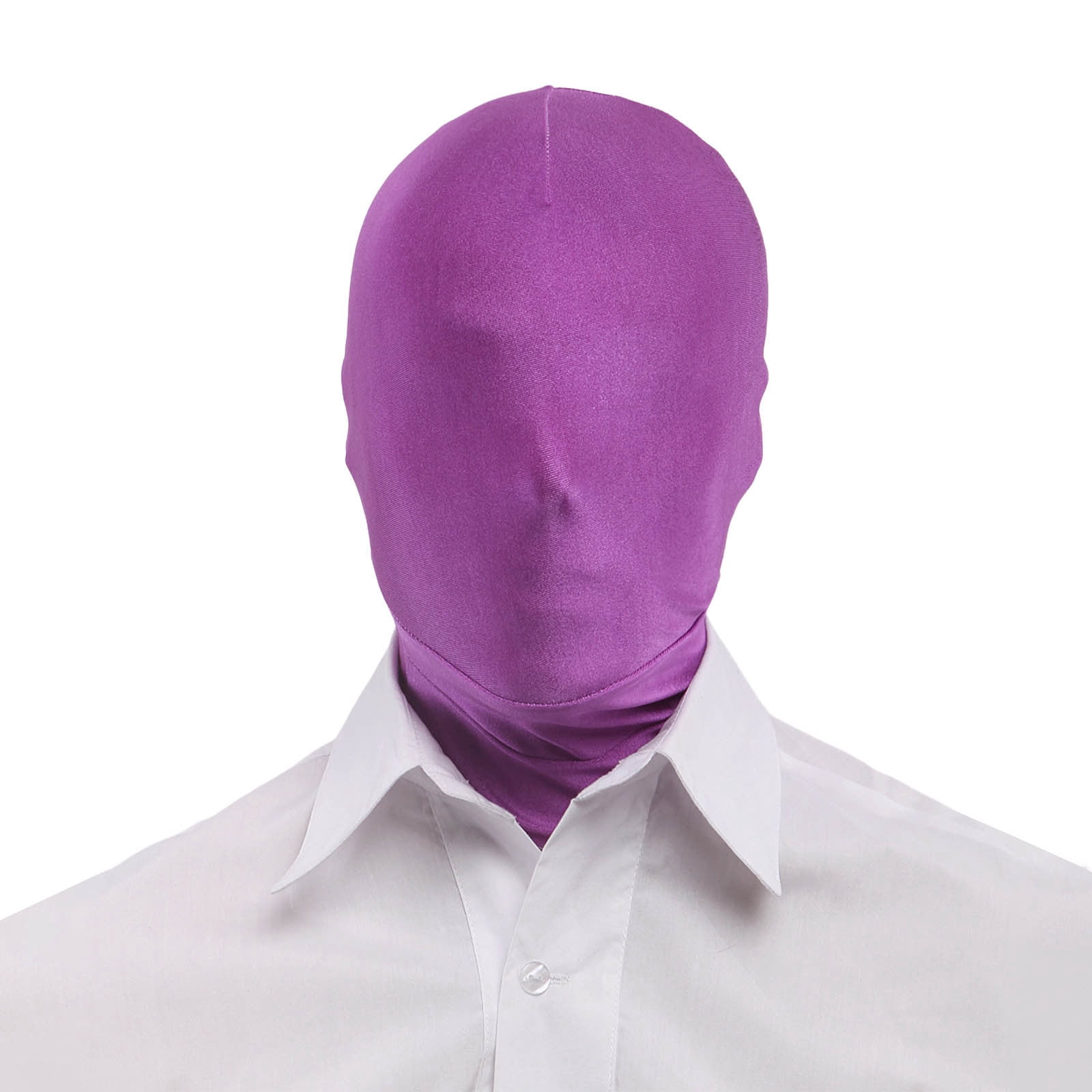 Unisex Full Face Mask Stretch Smooth Plain Party Dress up Mask Soft Fit ...