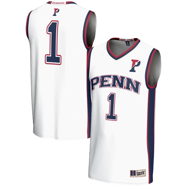 Youth GameDay Greats #1 White Pennsylvania Quakers Lightweight ...
