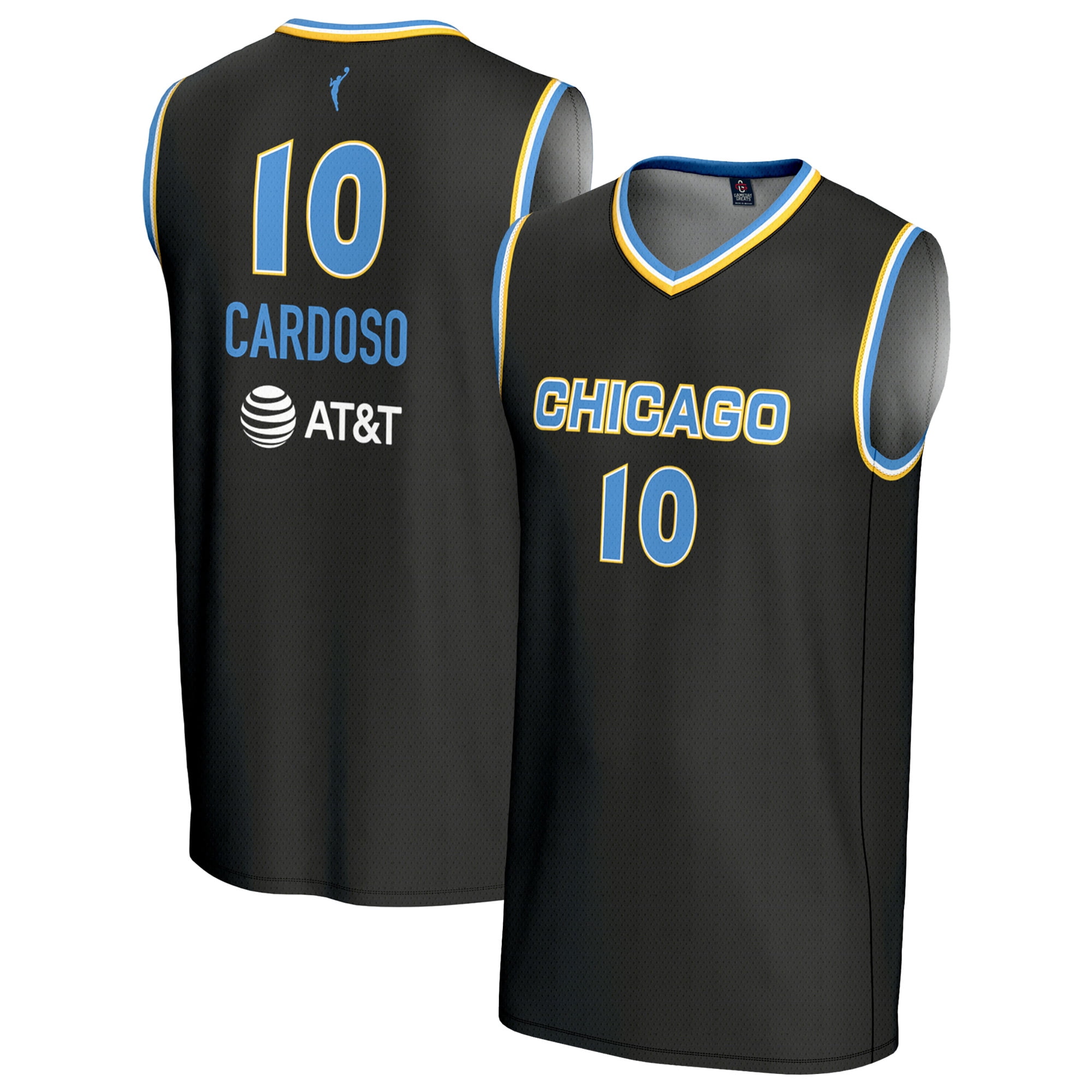 Unisex GameDay Greats Kamilla Cardoso Black Chicago Sky Lightweight ...