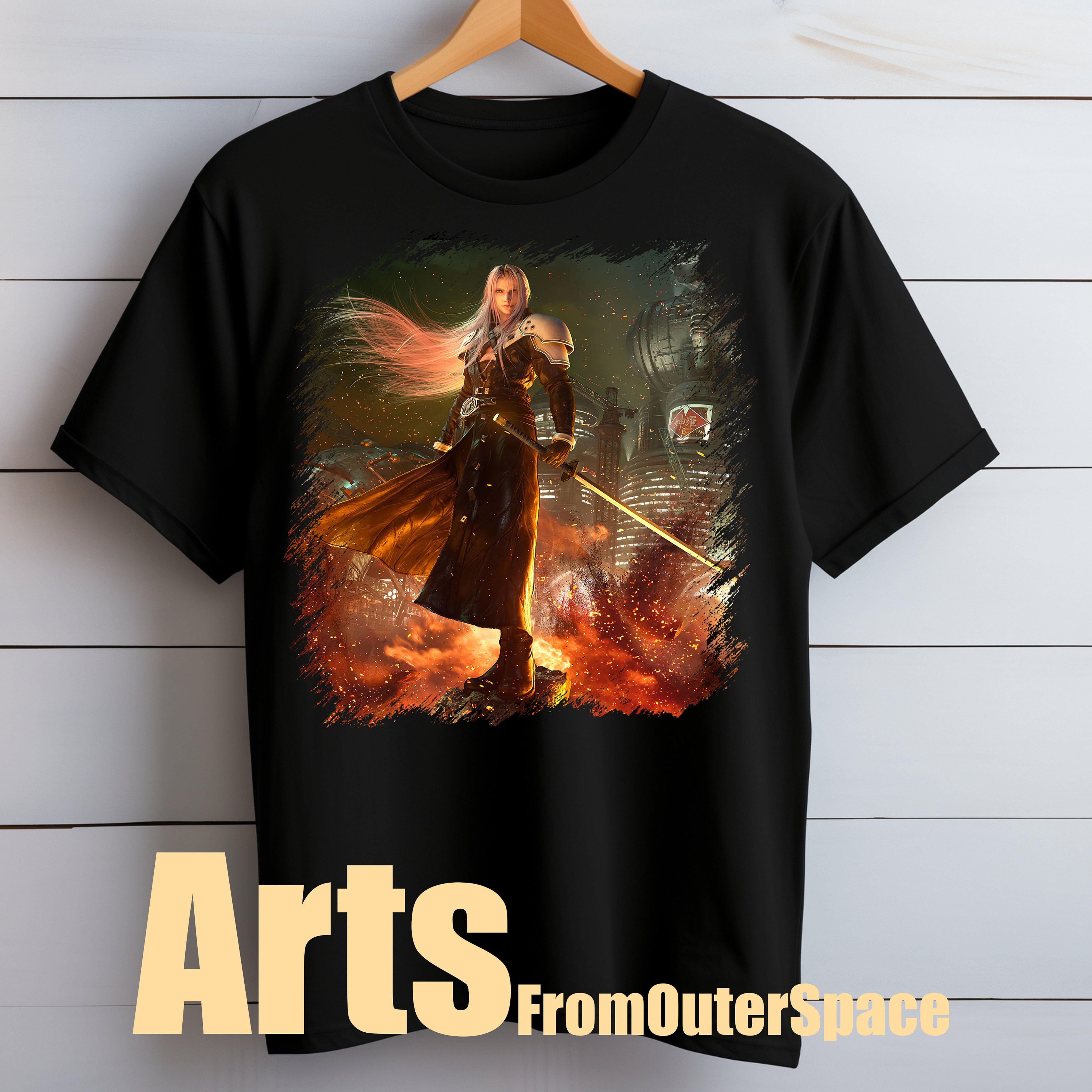 Unisex Gaming shirt Sephiroth / Softstyle T-Shirt / FF7 Rebirth Remake ...