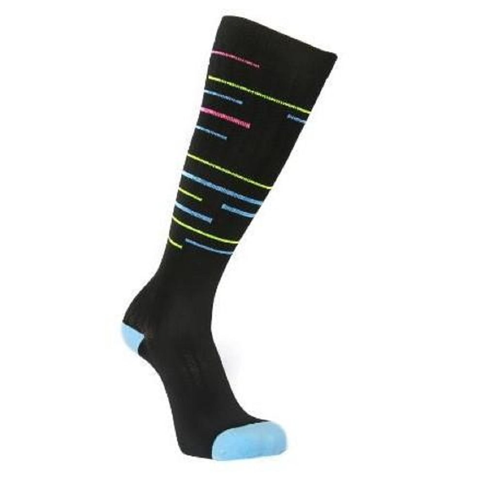 Unisex Graduated Colorful Patterned Compression Knee High Socks for Men ...