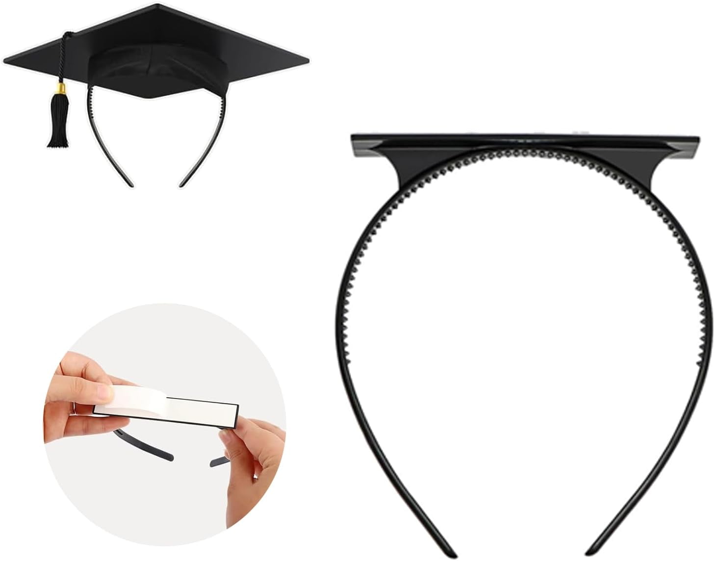 Unisex Graduation Cap Holder, Hairstyle Retention, Grad Cap Headband ...