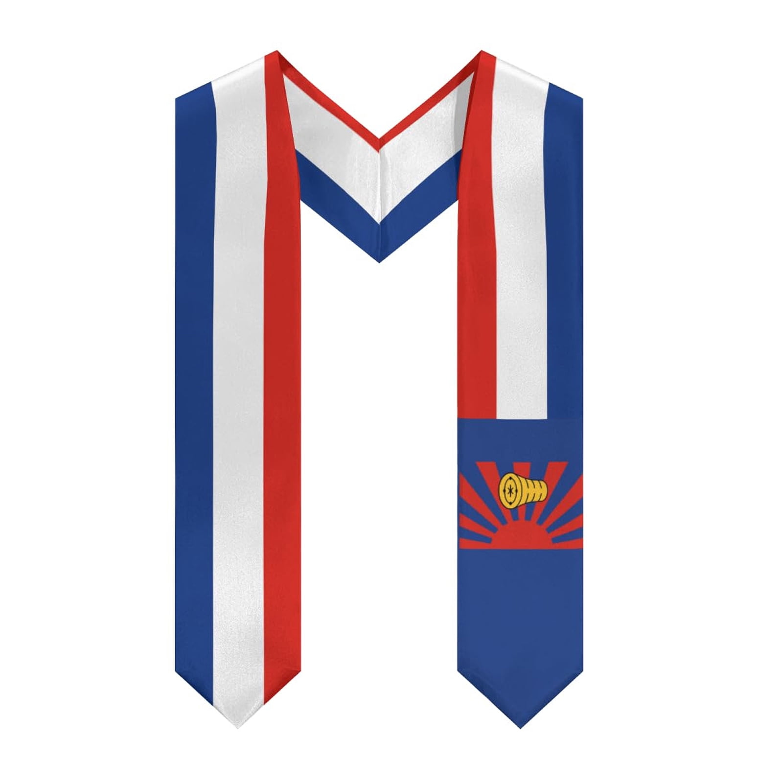 Unisex Graduation Shawl With Flag Pattern Soft Comfortable Polyester ...