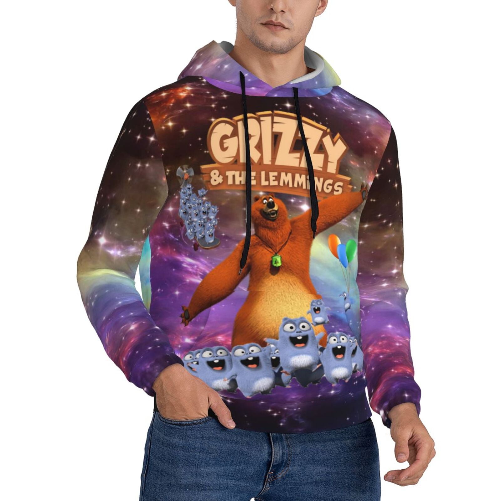 Unisex Grizzy and the Lemming Pullover Hoodies 3D Print Novelty ...