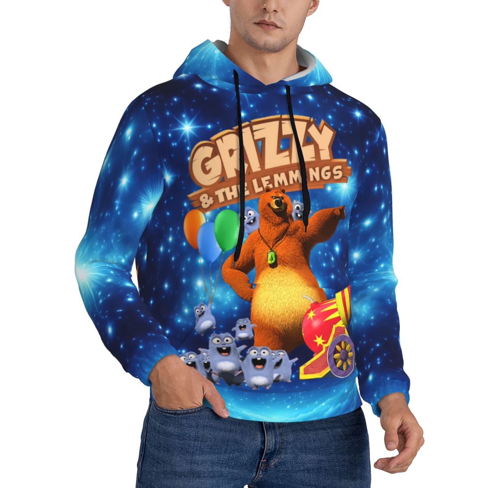 Unisex Grizzy and the Lemming Pullover Hoodies 3D Print Novelty ...