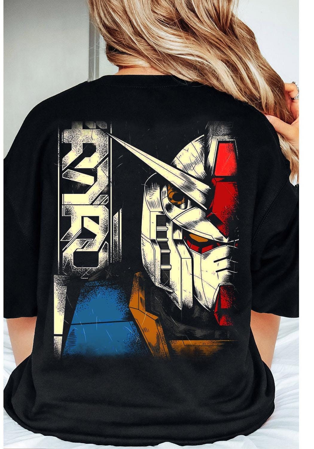 Unisex, Gundam Shirt, 90s Anime Back Shirt, Vintage Robot Anime Lovers ...