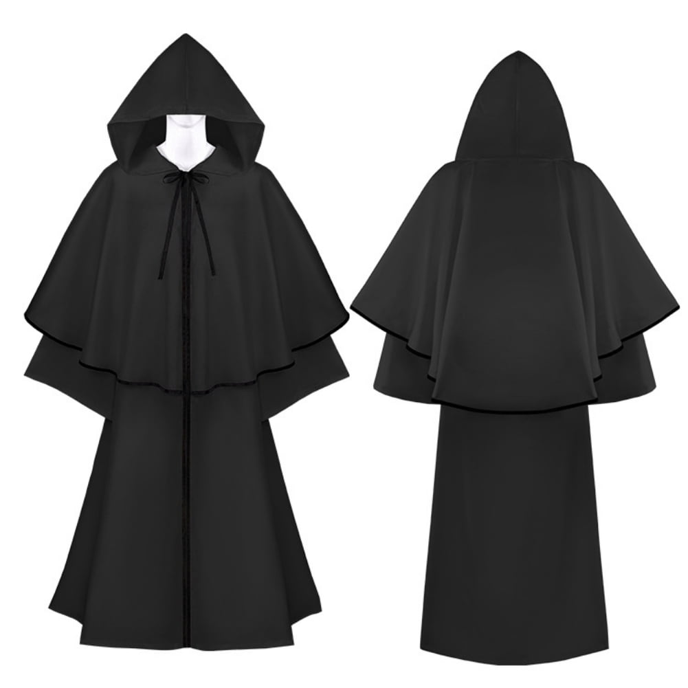 Unisex Halloween Cloak Hooded Long Sleeve Cloak Party Costumes ...