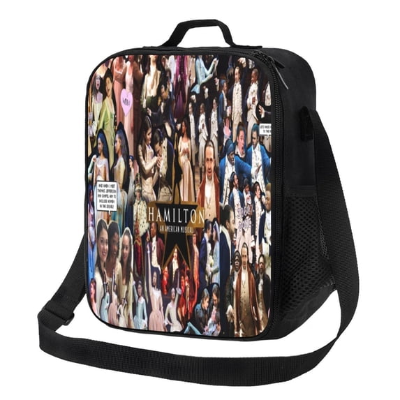 Unisex Hamil-,ton Star Music0l Insulated Lunch Bag Office Work Picnic ...
