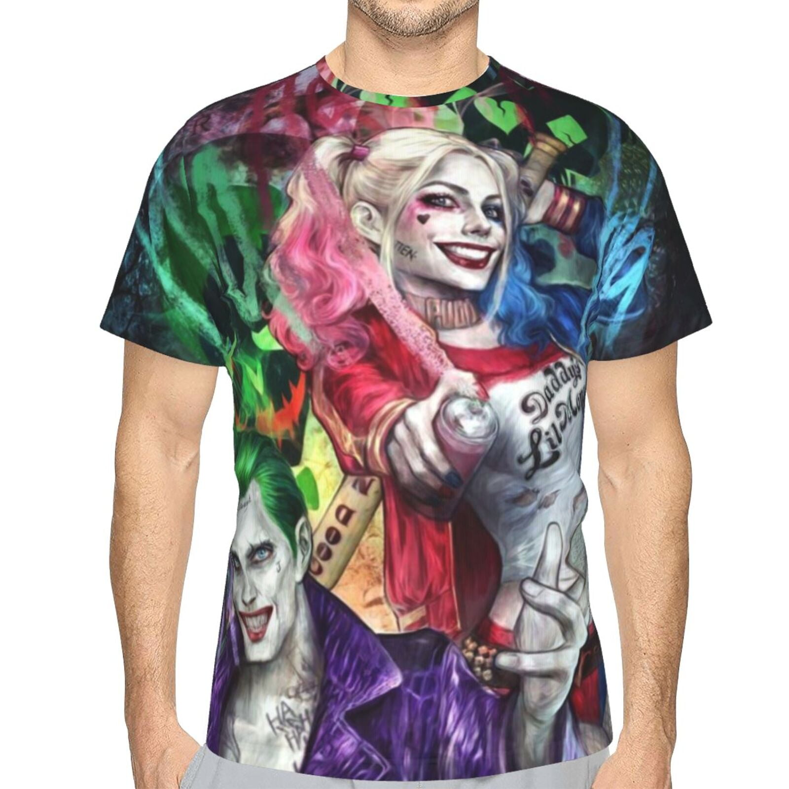 Unisex Harley Quinn 3d Graphic Print Shirts For Mens Womens Casual Short Sleeve Tee Shirts Top ...