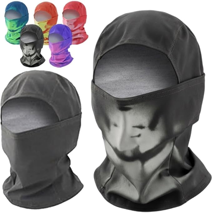 Unisex Heat Reactive Balaclava, Color-Changing Thermal Mask for Skiing ...