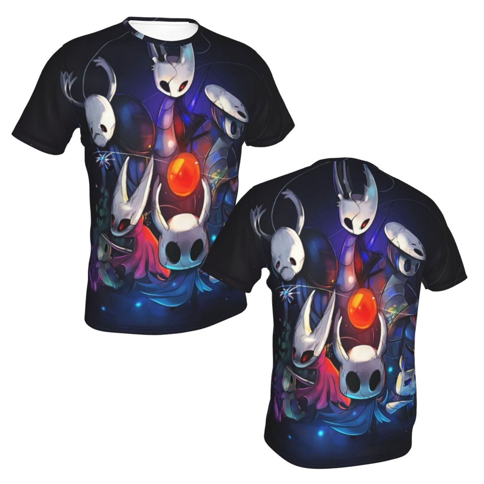 Unisex Hollow Knight T Shirts 3D Printed Short Sleeve Shirts Casual ...