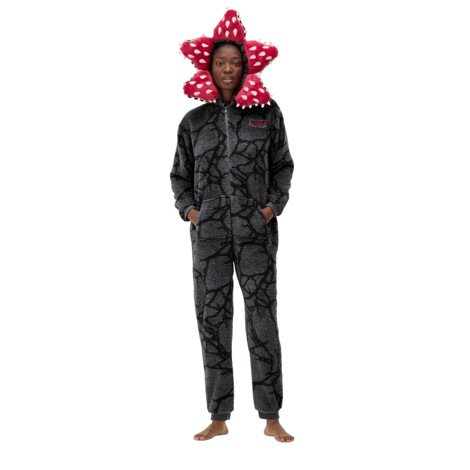 Unisex Hood Cute Strange Th-ing Demogorgon Onesie Long Sleeved One ...
