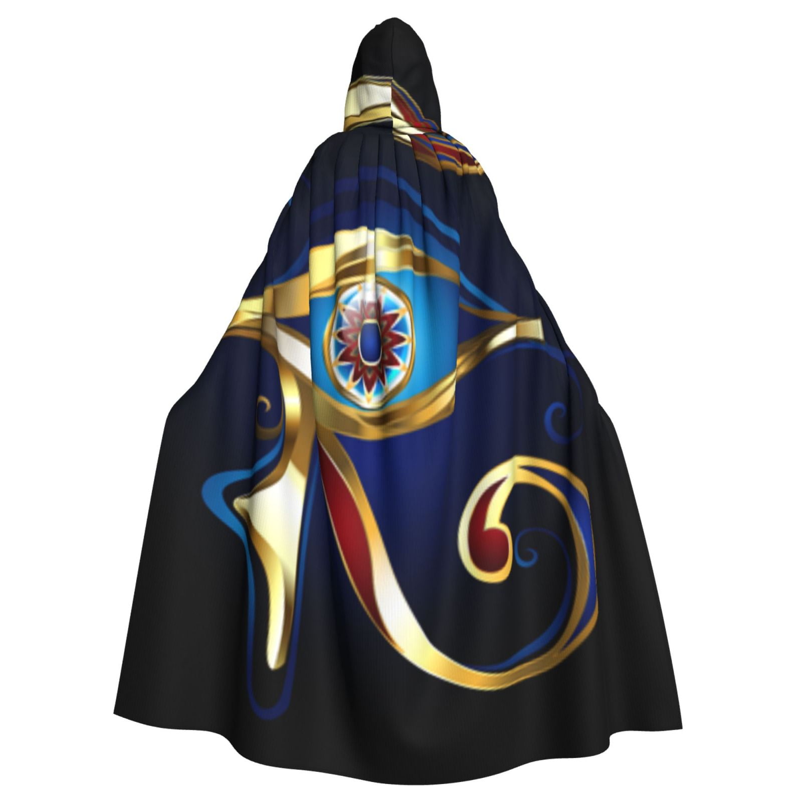 Unisex Hooded Cloak Adult Lightweight Overcoat Amulet Eye Of Horus ...