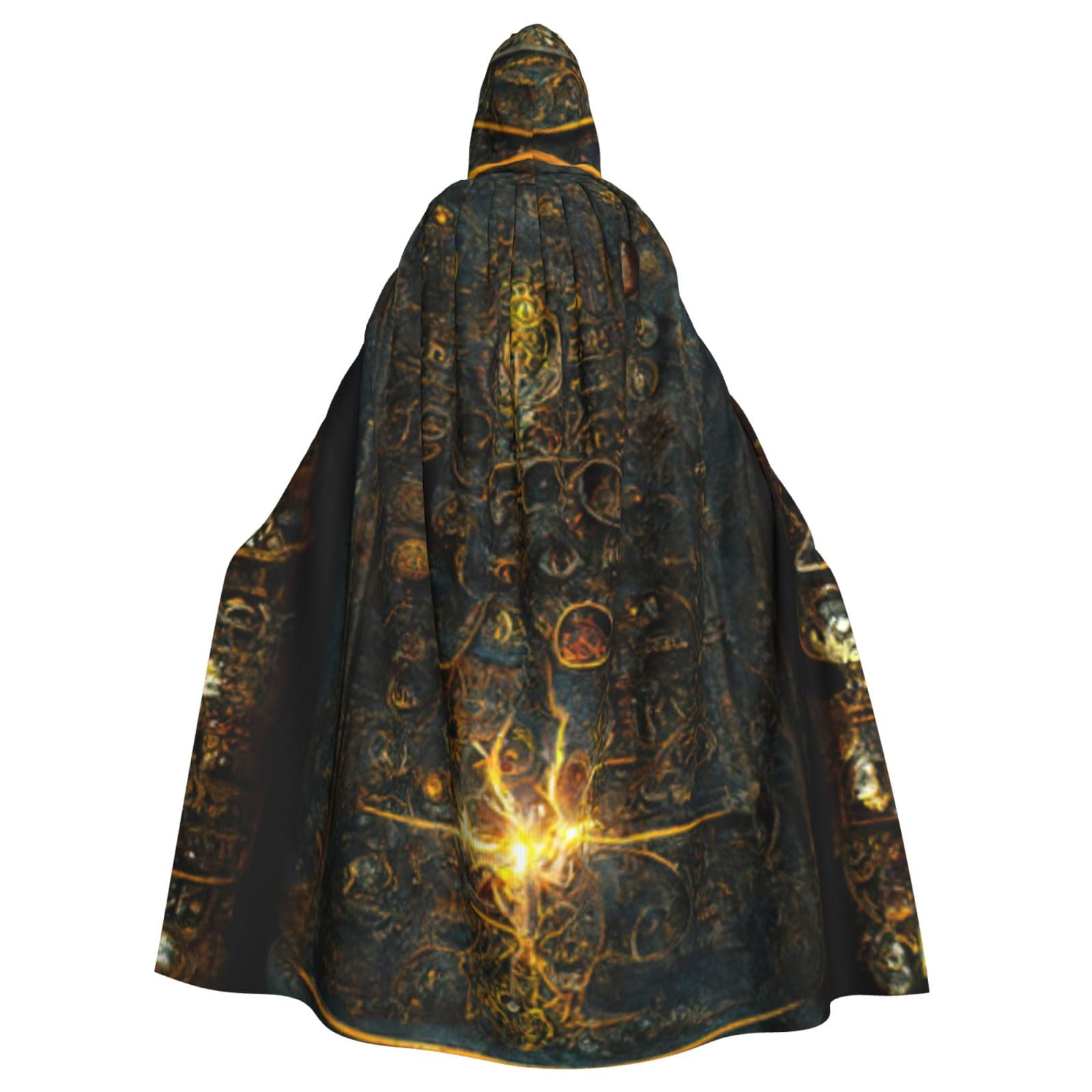 Unisex Hooded Cloak Adult Lightweight Overcoat Ancient Book With ...