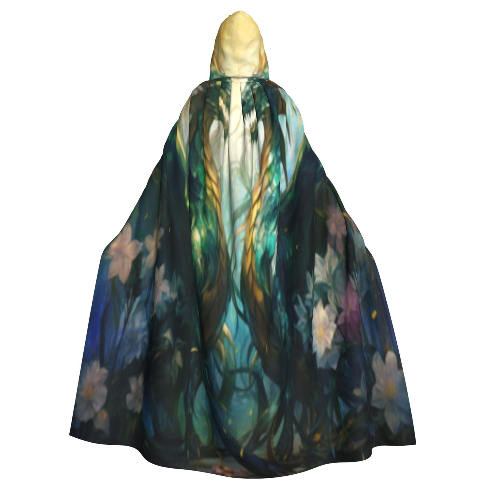 Unisex Hooded Cloak Adult Lightweight Overcoat Ancient Dragons With ...