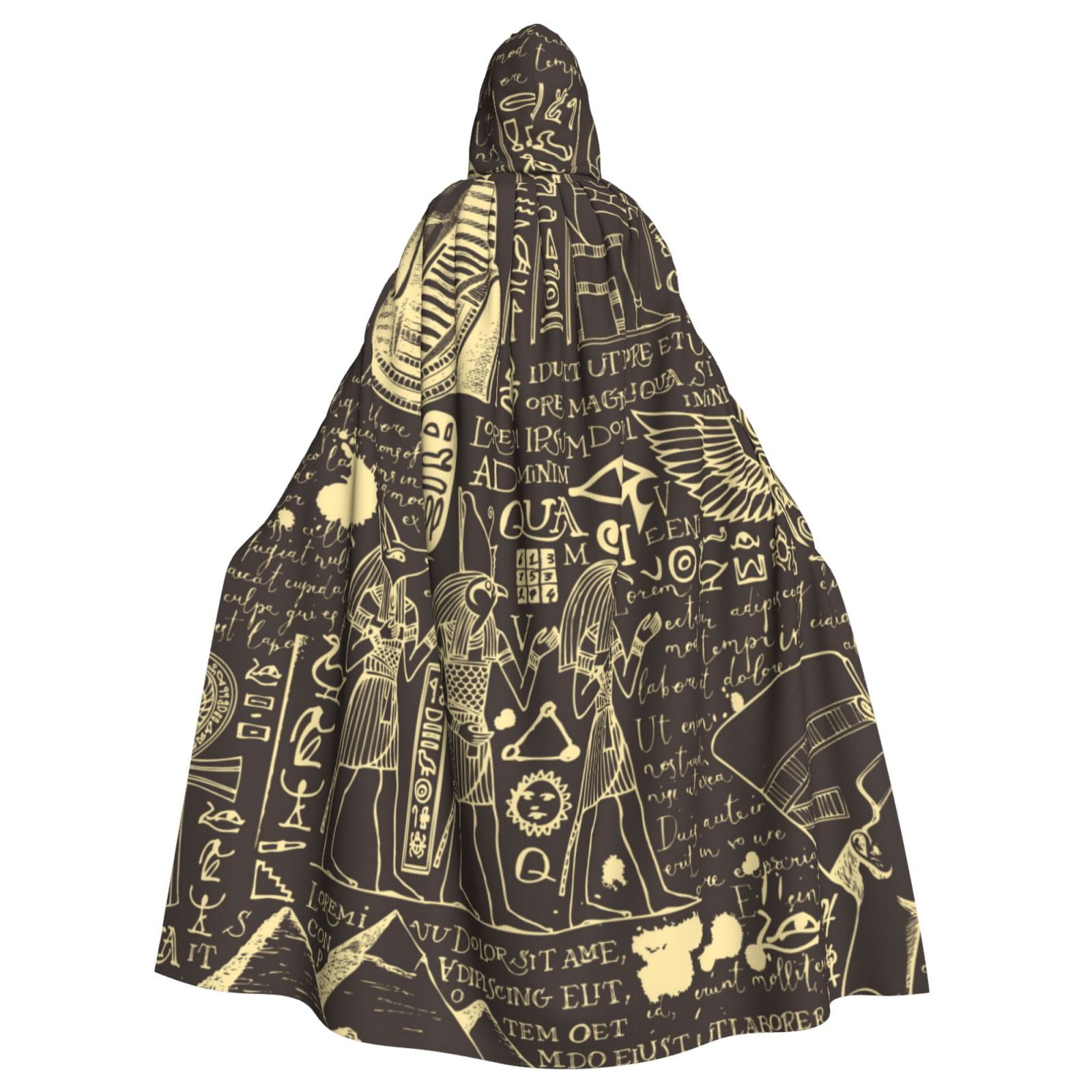 Unisex Hooded Cloak Adult Lightweight Overcoat Ancient Egypt Egyptian ...