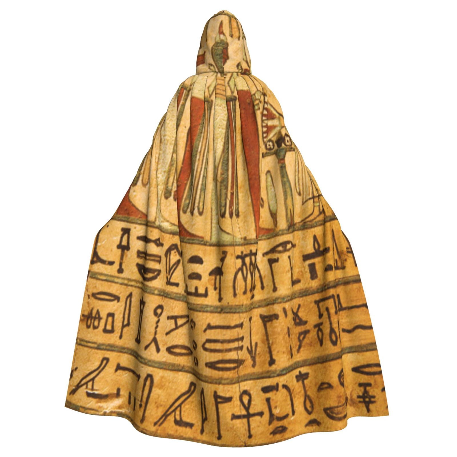 Unisex Hooded Cloak Adult Lightweight Overcoat Ancient Egyptian Gods ...