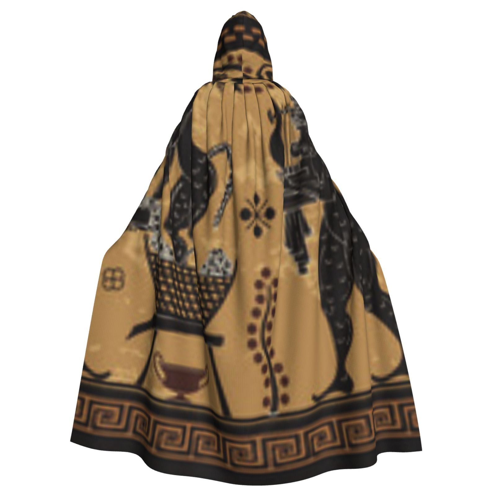 Unisex Hooded Cloak Adult Lightweight Overcoat Ancient Greek Mythology ...