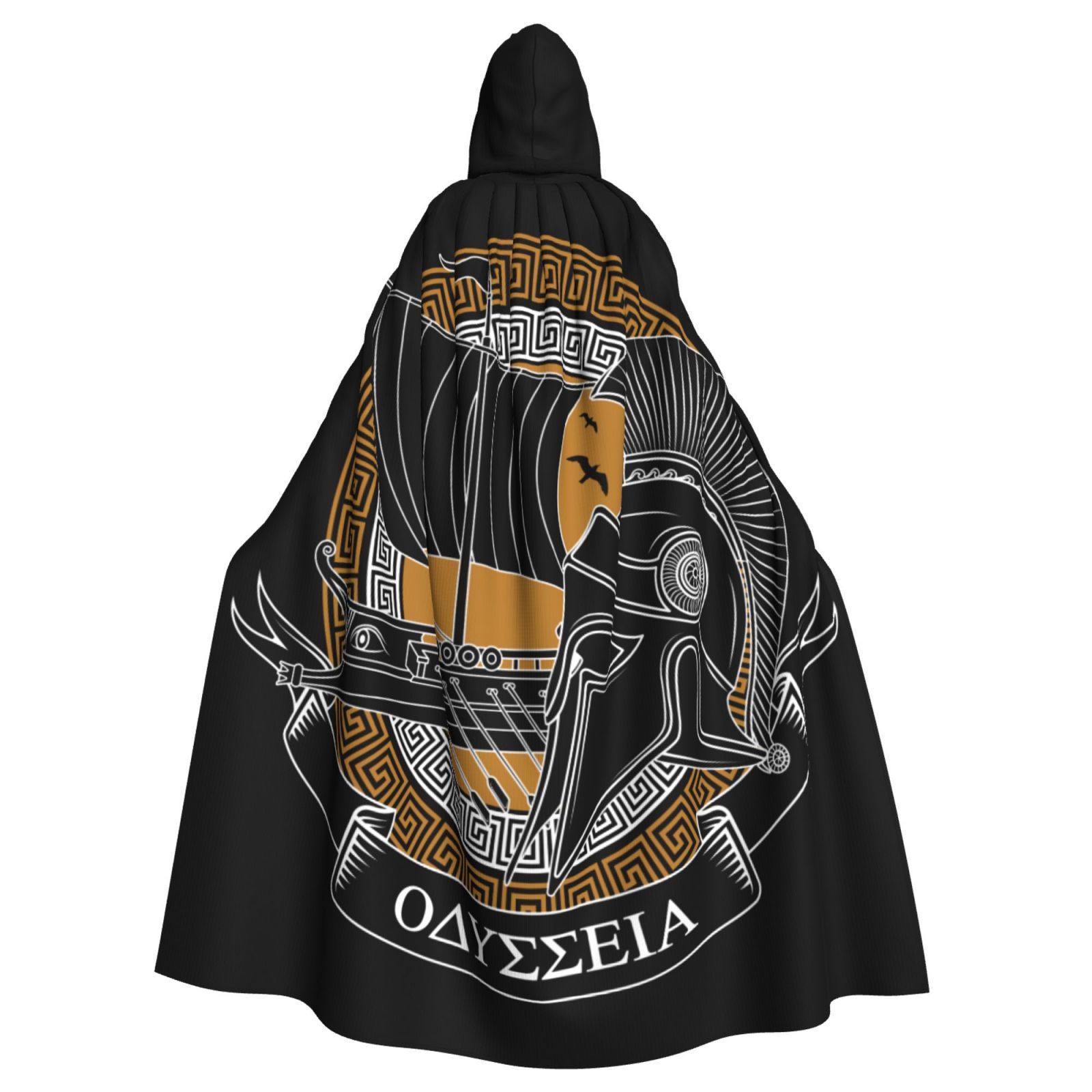 Unisex Hooded Cloak Adult Lightweight Overcoat Ancient Greek Sailing ...