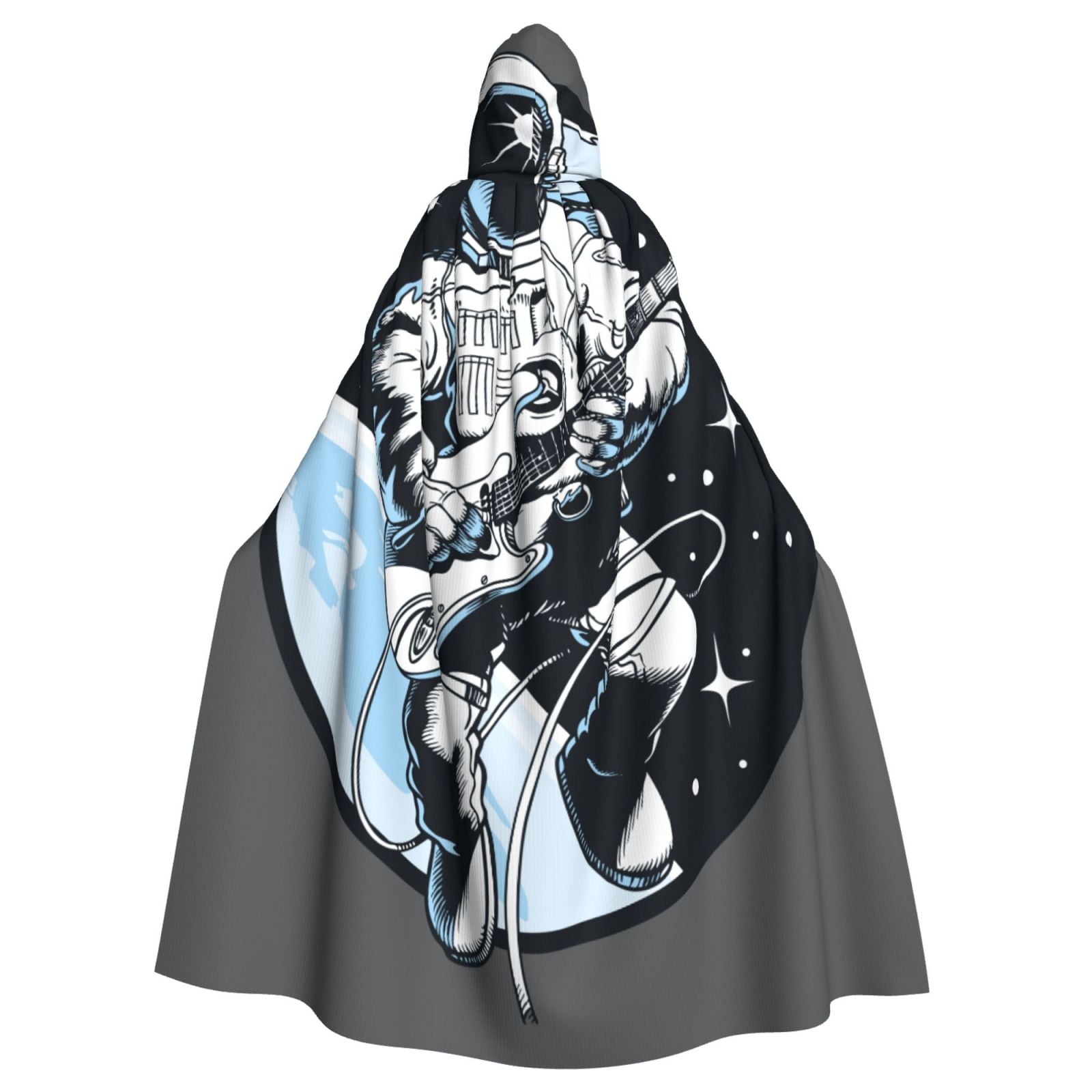 Unisex Hooded Cloak Adult Lightweight Overcoat Cartoon Astronaut ...