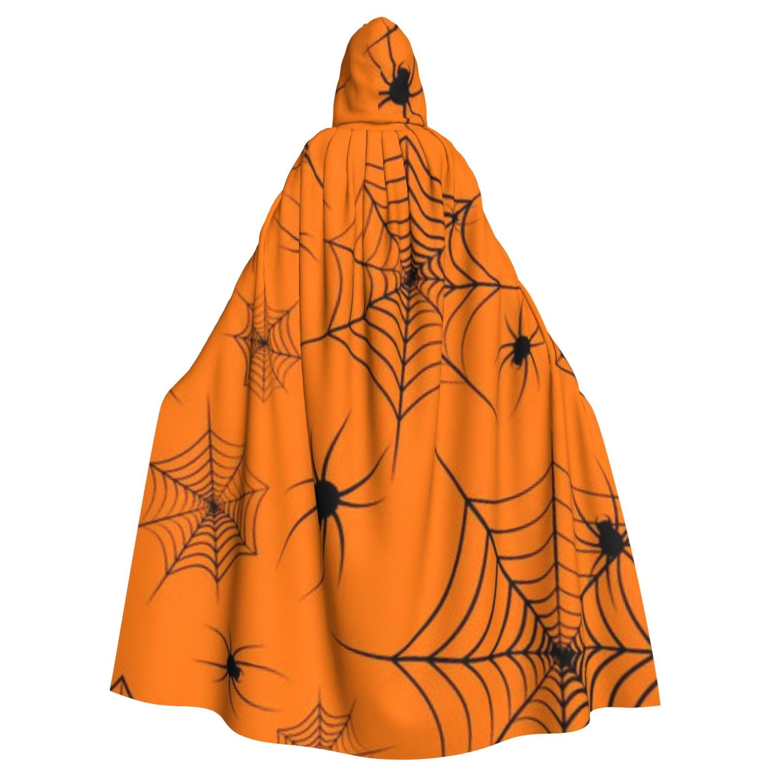 Unisex Hooded Cloak Adult Lightweight Overcoat Cobweb And Spiders Cloak ...