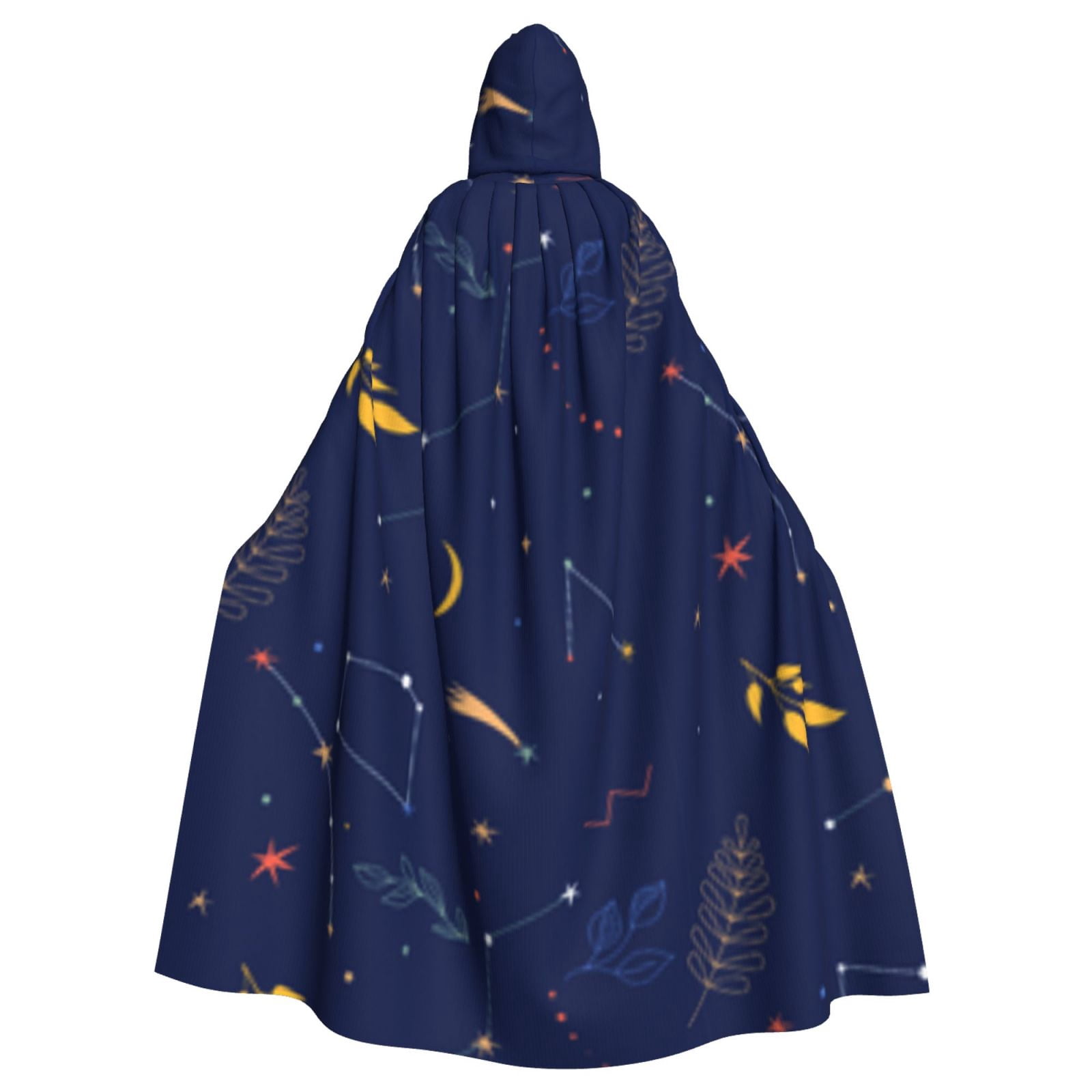Unisex Hooded Cloak Adult Lightweight Overcoat Constellations Night ...
