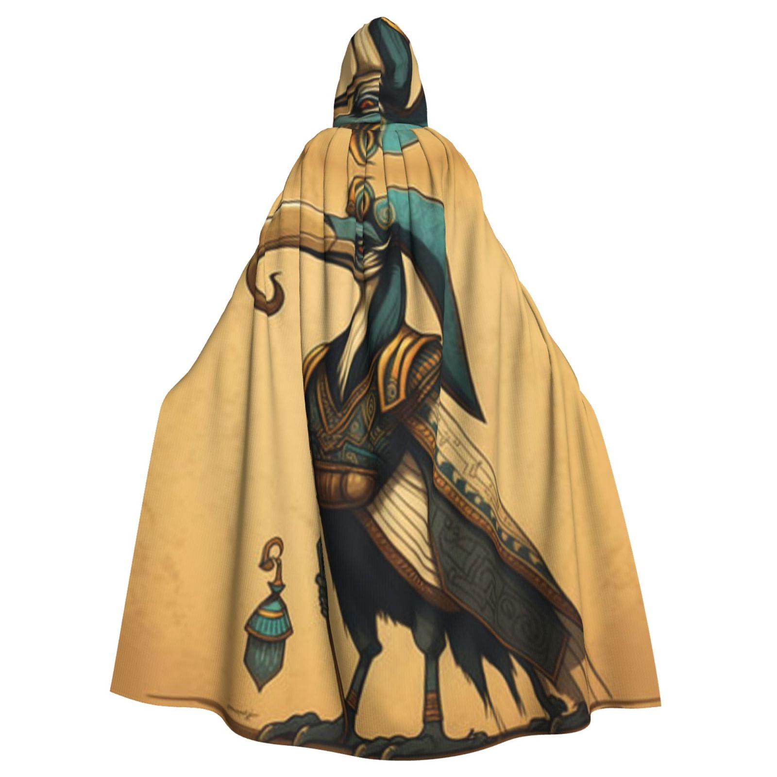 Unisex Hooded Cloak Adult Lightweight Overcoat Egyptian God Thoth Cloak ...