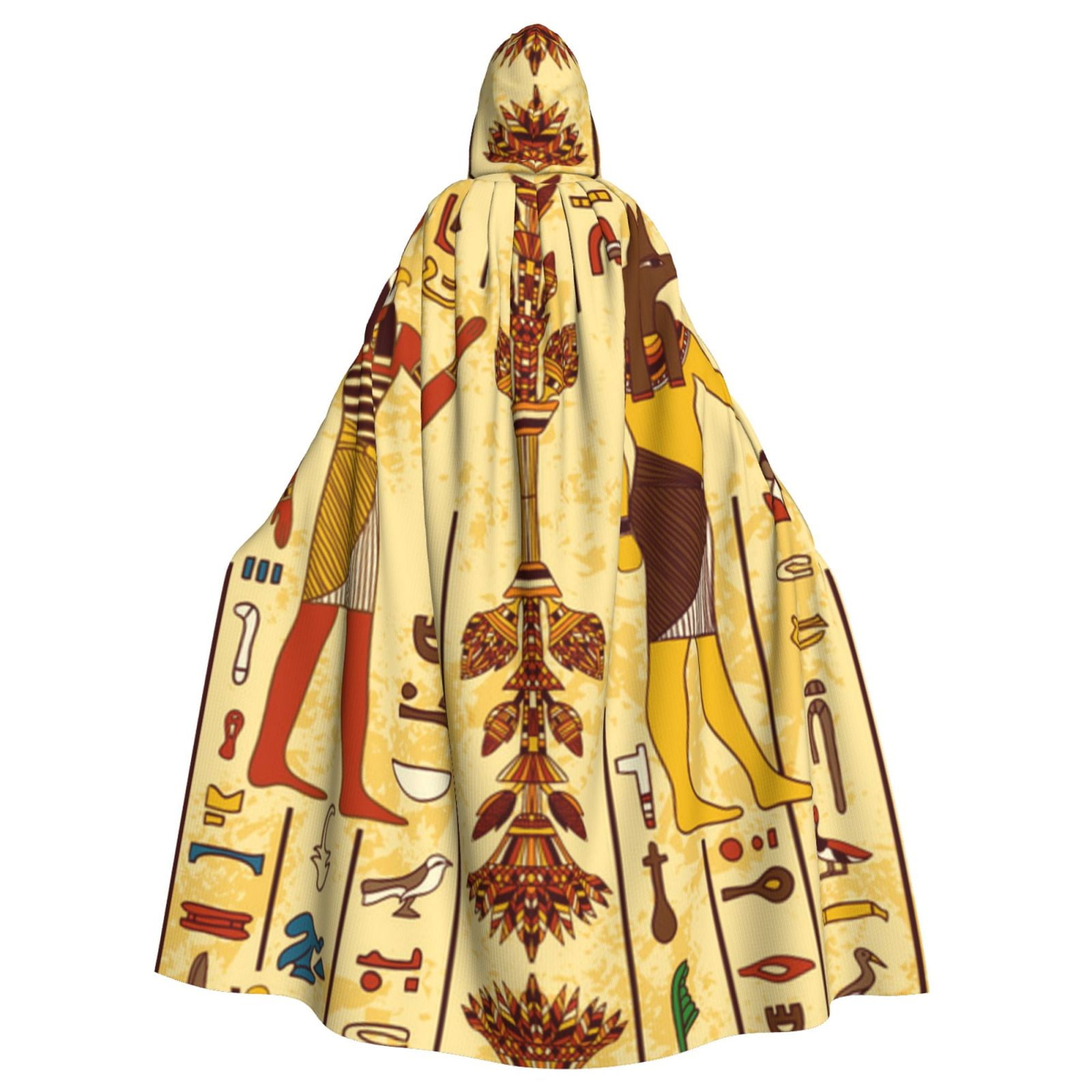 Unisex Hooded Cloak Adult Lightweight Overcoat Egyptian Gods Ancient ...